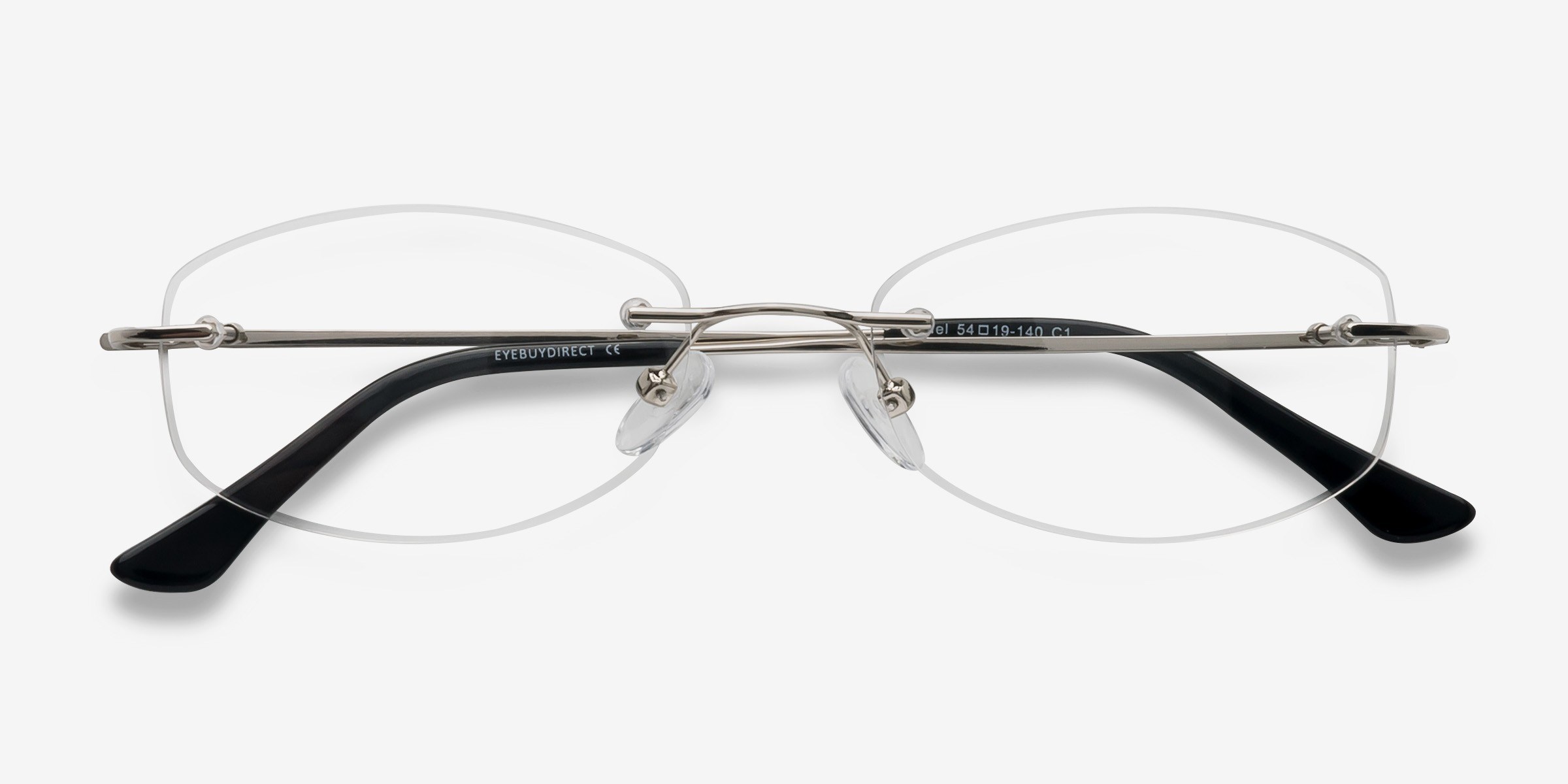 Duel Oval Silver Rimless Eyeglasses | Eyebuydirect