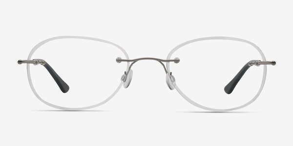 Fragment Oval Silver Rimless Eyeglasses | Eyebuydirect