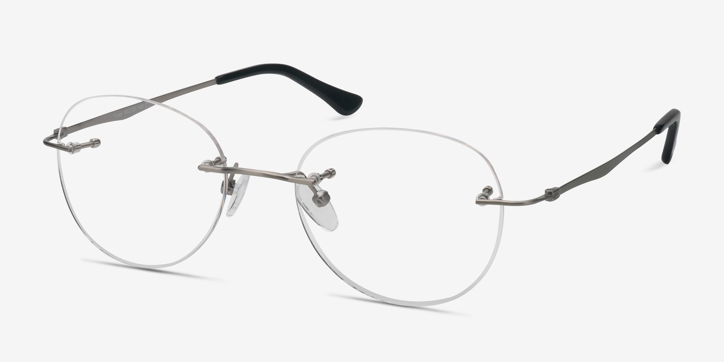 Fuse Round Silver Glasses for Women | Eyebuydirect