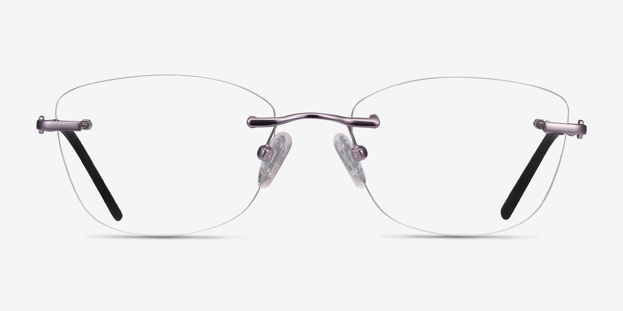 Vince Rectangle Light Purple Rimless Eyeglasses | Eyebuydirect