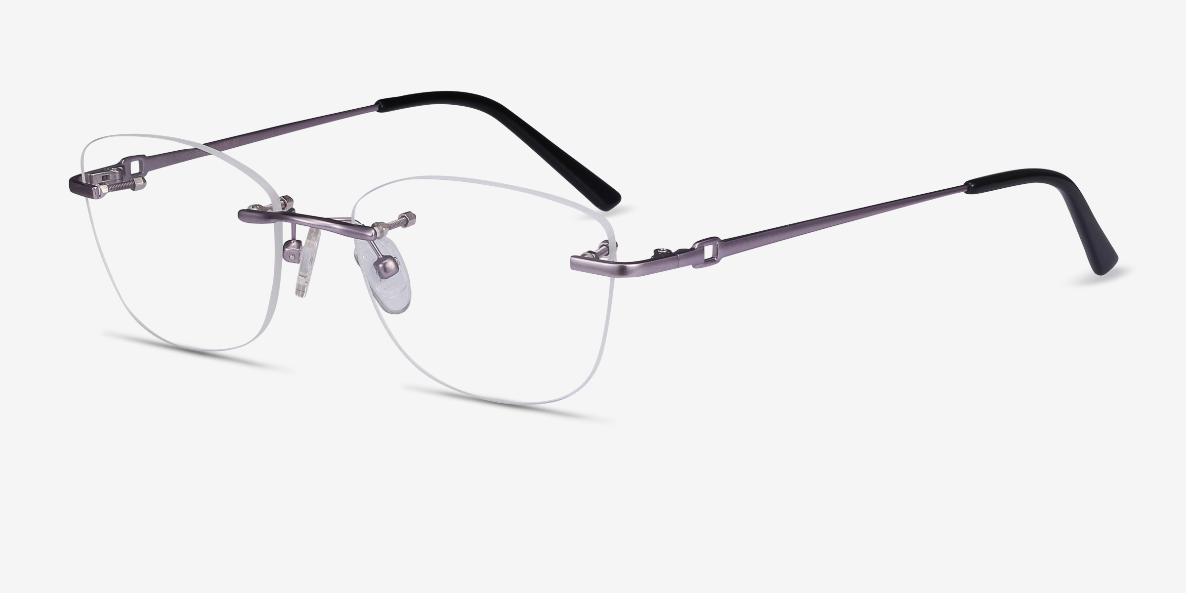 Vince Rectangle Light Purple Rimless Eyeglasses | Eyebuydirect