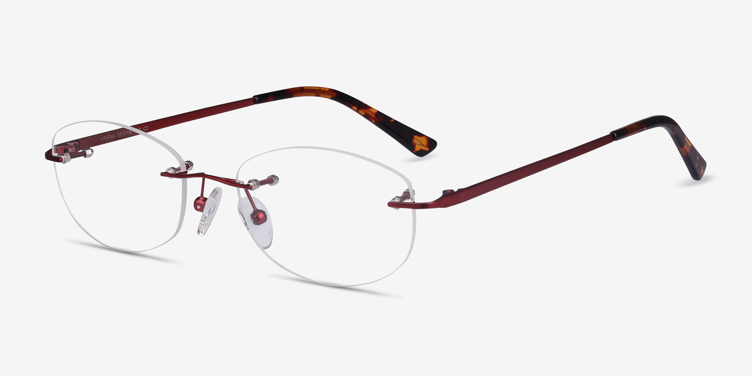 Athena - Sophisticated Red Oval Frames | Eyebuydirect