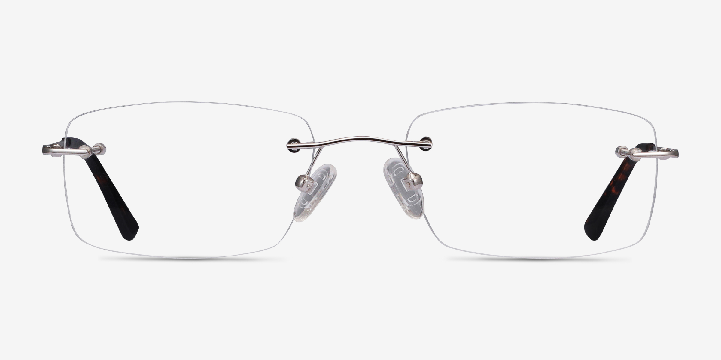 Forge - Ultra-Modern Silver Rimless Glasses | Eyebuydirect