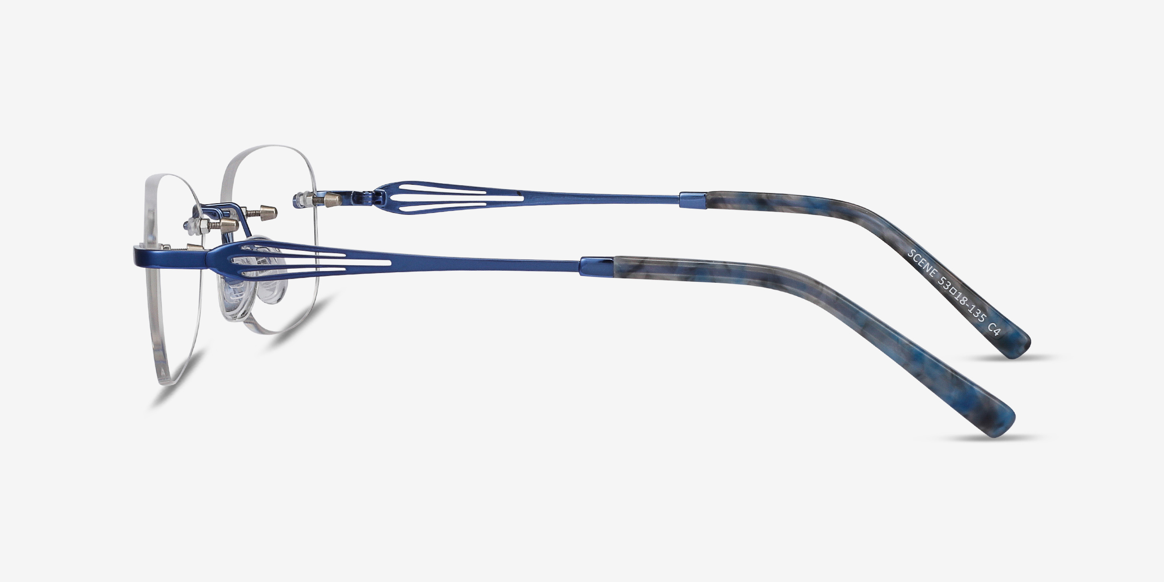 Scene Oval Blue Glasses for Women | Eyebuydirect