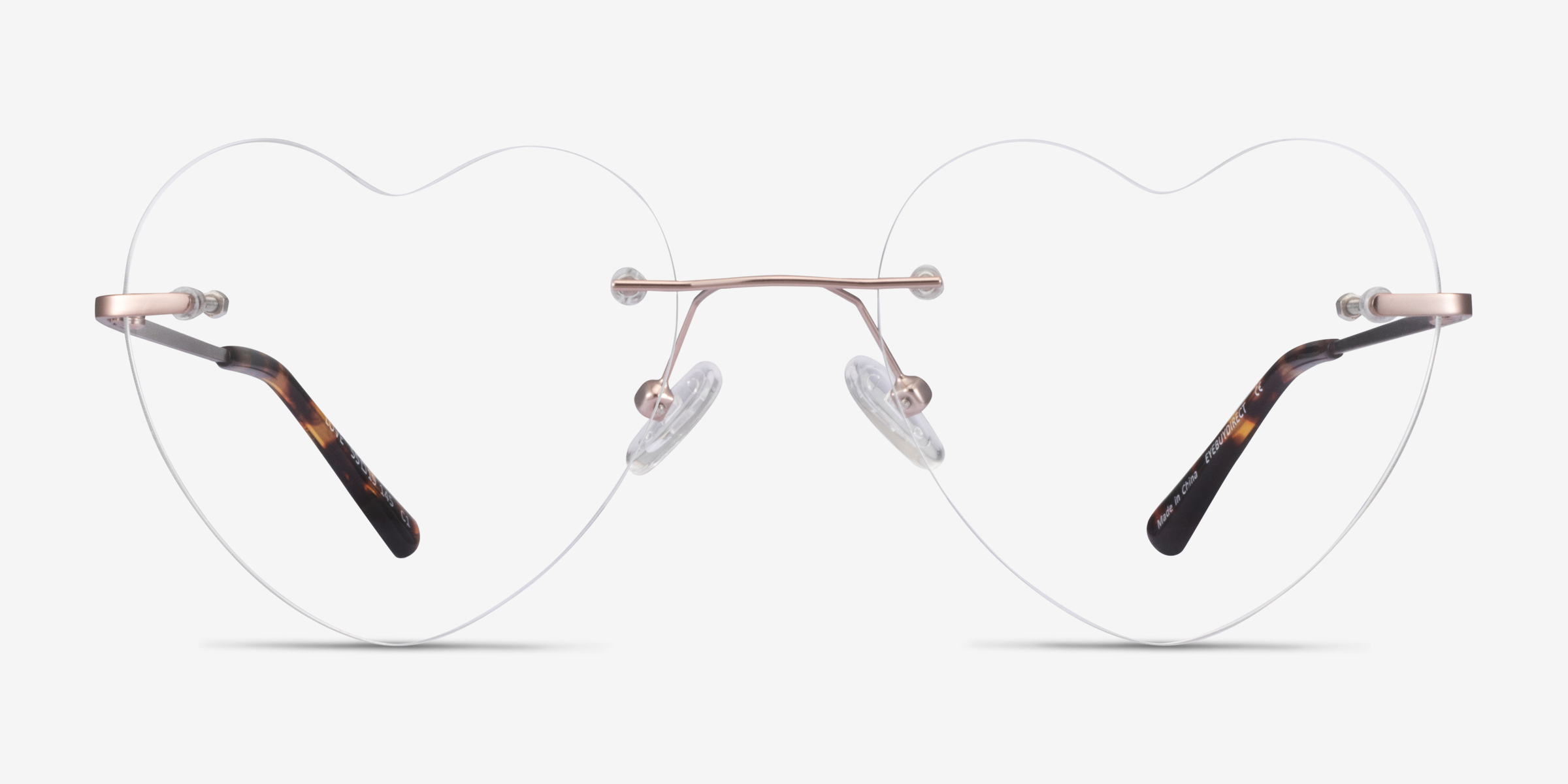 Love Heart Rose Gold Glasses For Women Eyebuydirect