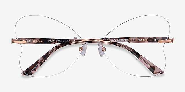 Wish Heart Matt Rose Gold Glasses For Women Eyebuydirect
