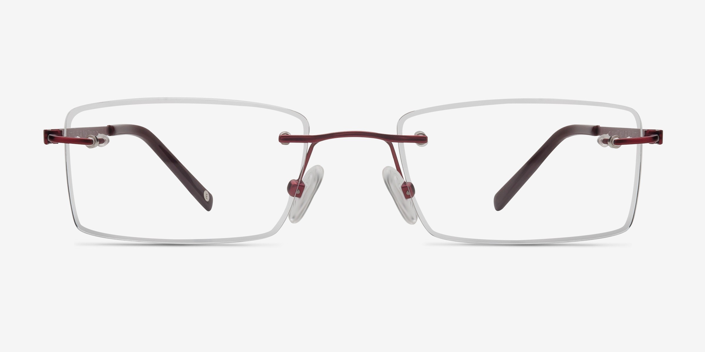Pinnacle Rectangle Red Glasses for Women | Eyebuydirect