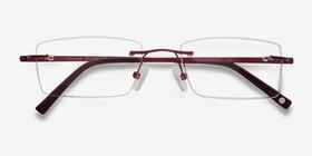 Pinnacle Rectangle Red Glasses for Women | Eyebuydirect