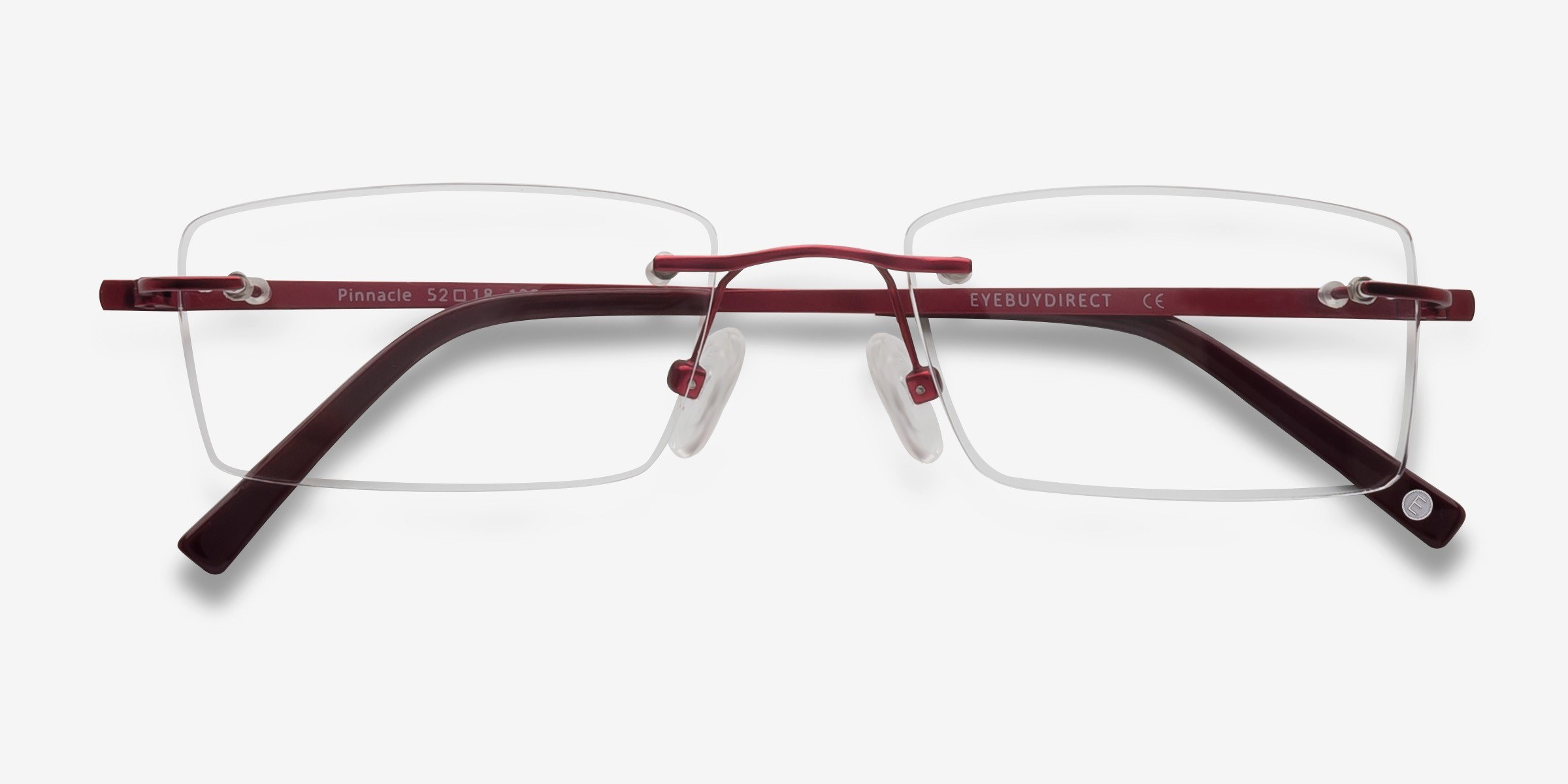Pinnacle Rectangle Red Glasses for Women | Eyebuydirect