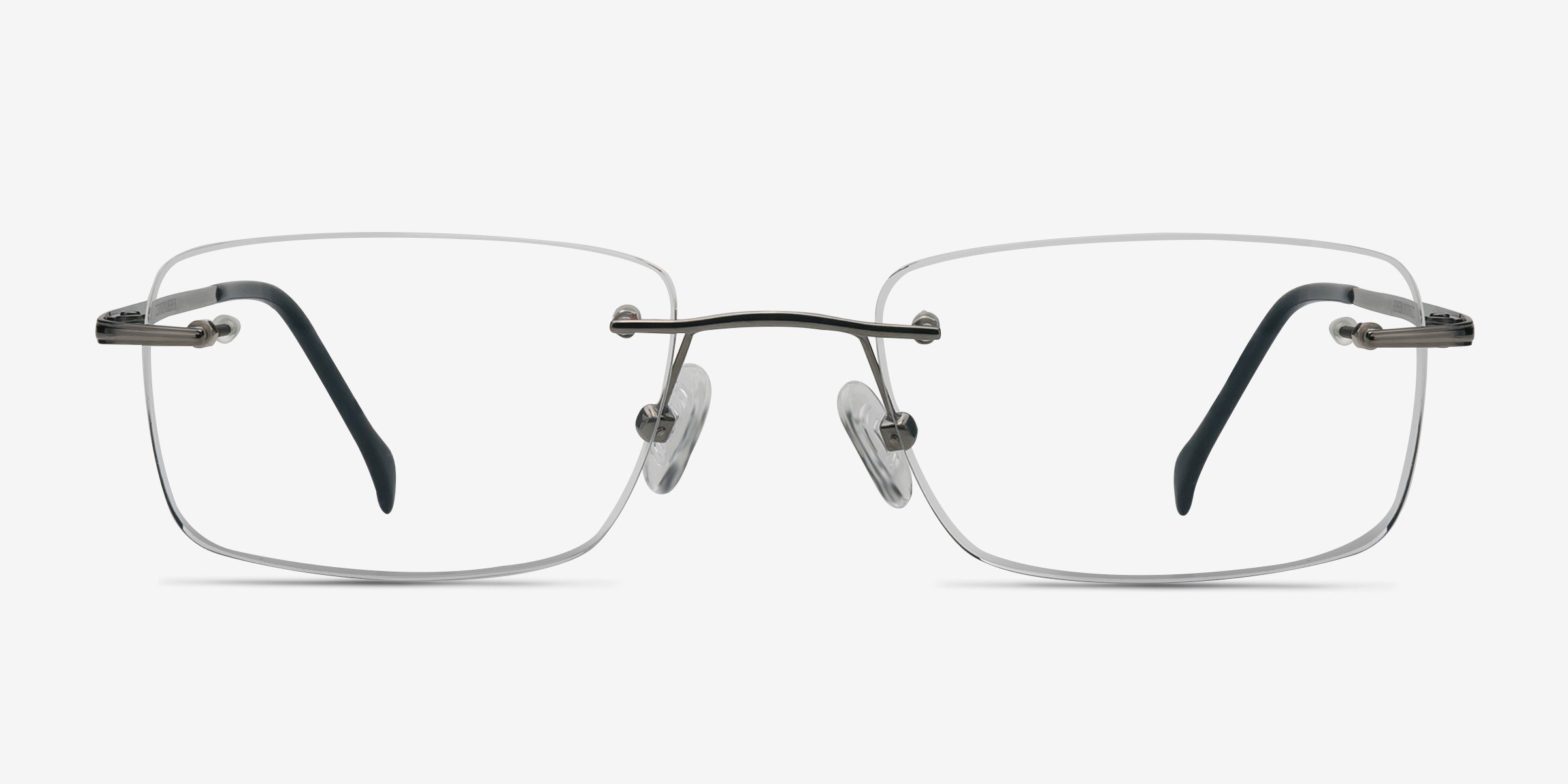 Lupin Rectangle Silver Rimless Eyeglasses | Eyebuydirect