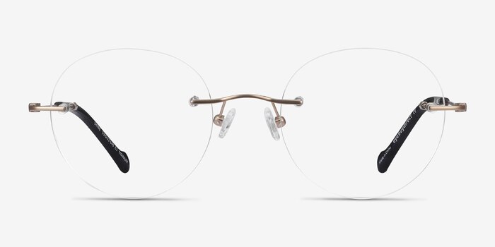 Shine Round Gold Rimless Eyeglasses | Eyebuydirect