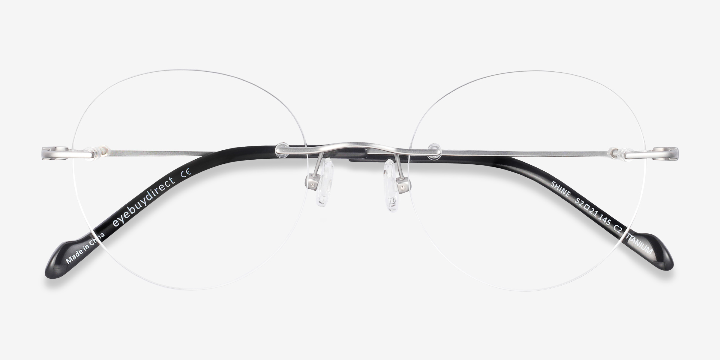Shine Round Silver Rimless Eyeglasses | Eyebuydirect