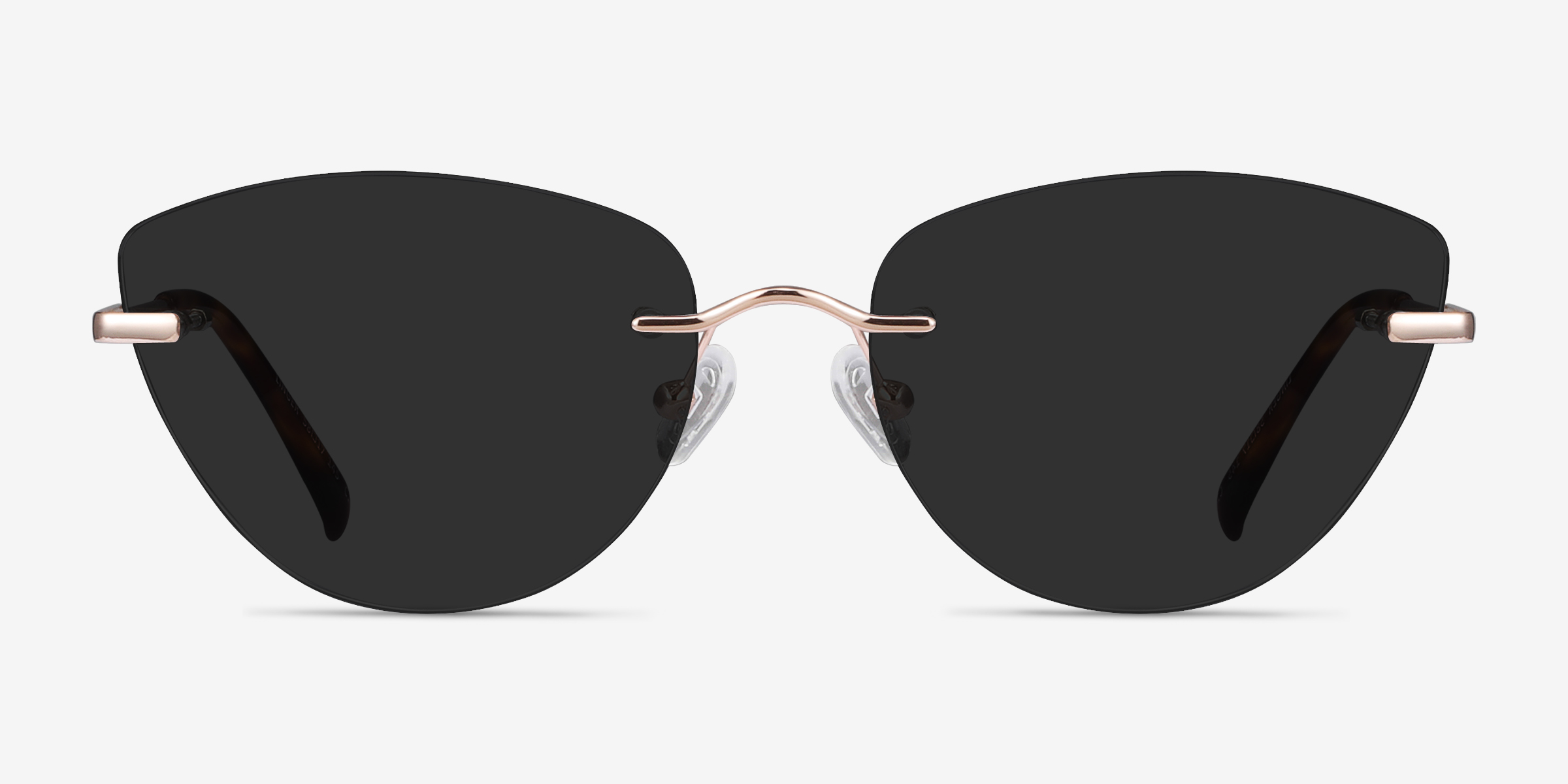 Linger - Cat Eye Rose Gold Frame Sunglasses For Women | Eyebuydirect