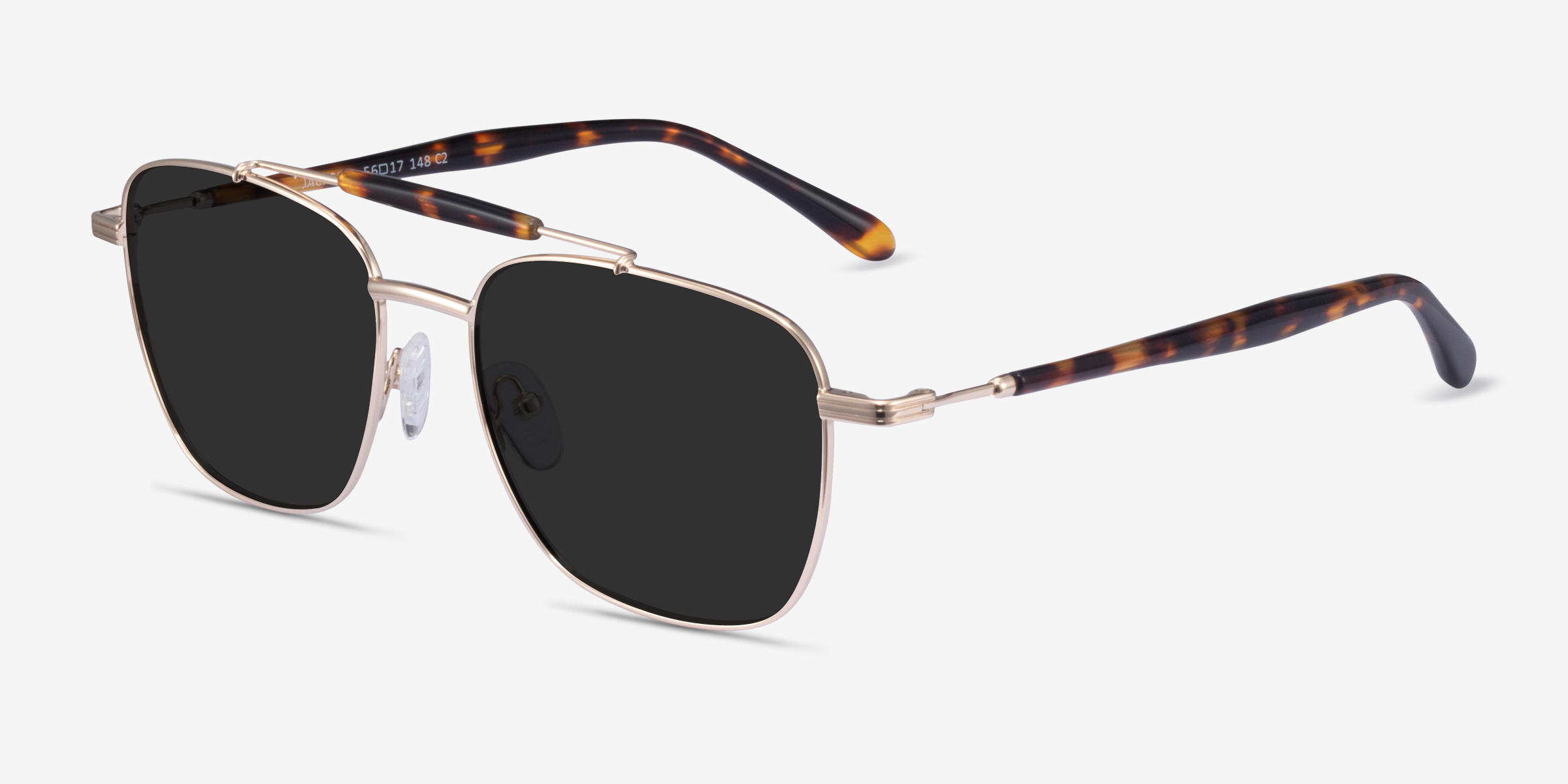 Jackson - Aviator Gold Tortoise Frame Sunglasses For Men | Eyebuydirect