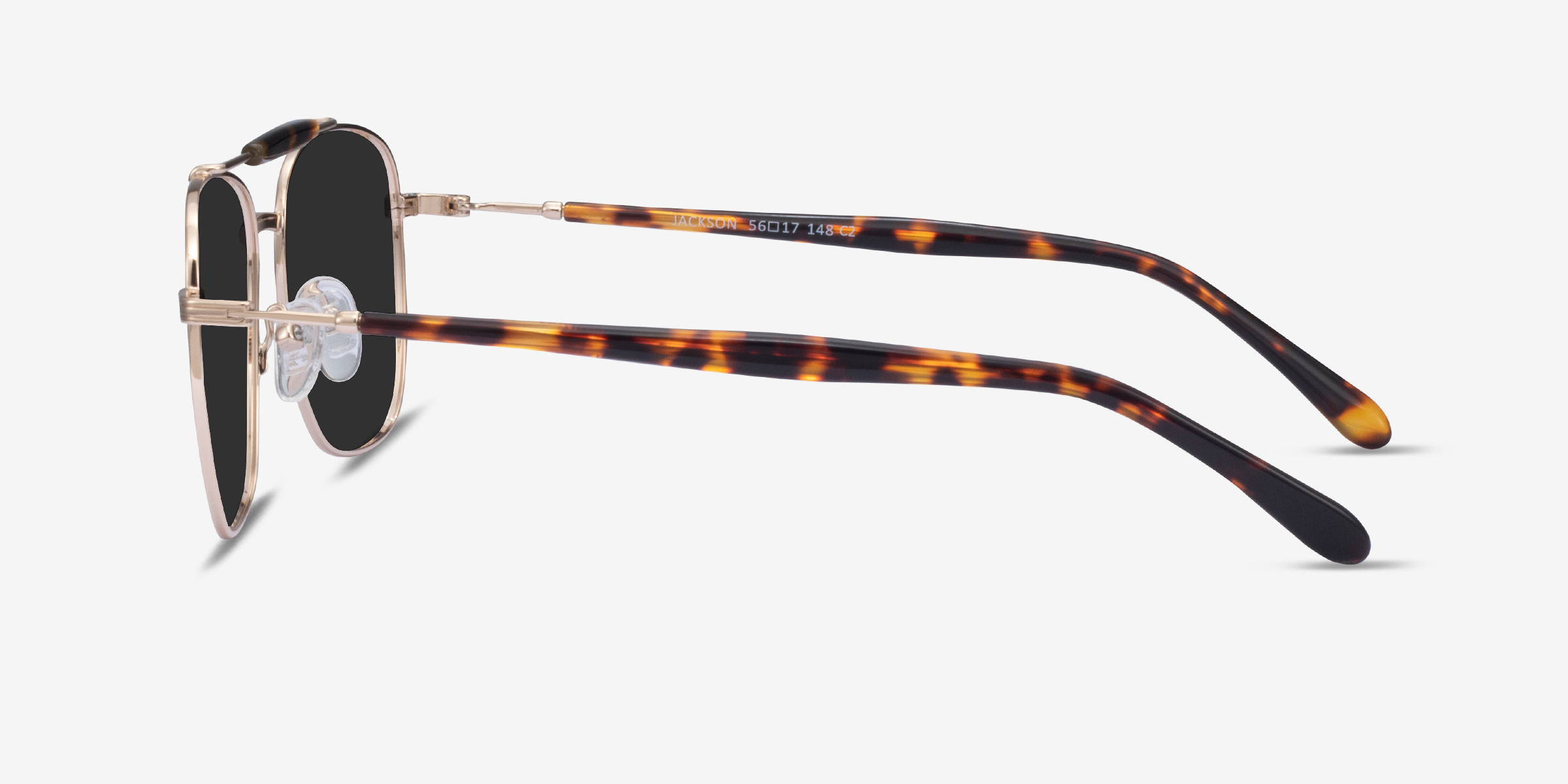 Jackson - Aviator Gold Tortoise Frame Sunglasses For Men | Eyebuydirect