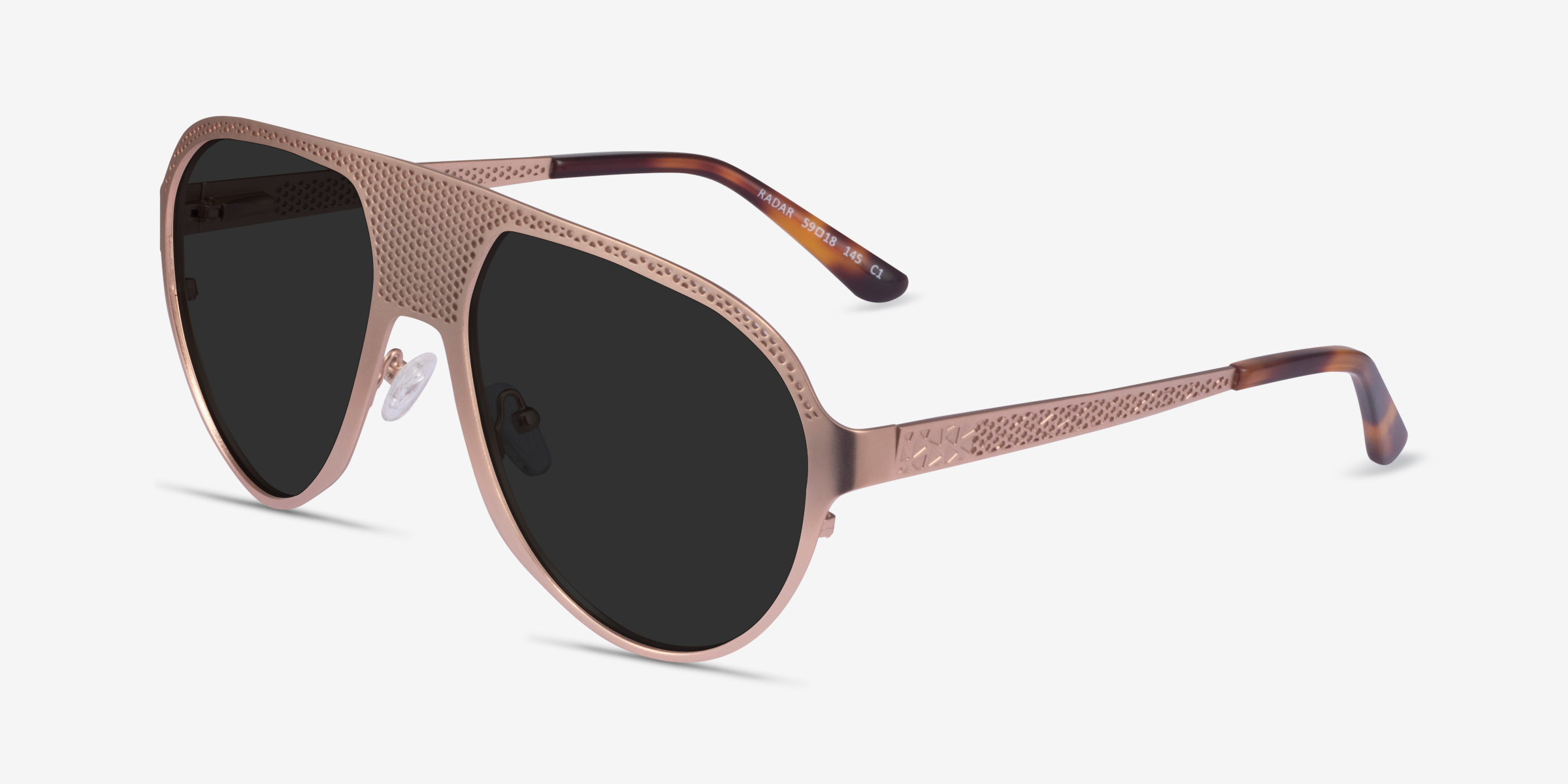 Radar - Aviator Rose Gold Frame Prescription Sunglasses | Eyebuydirect