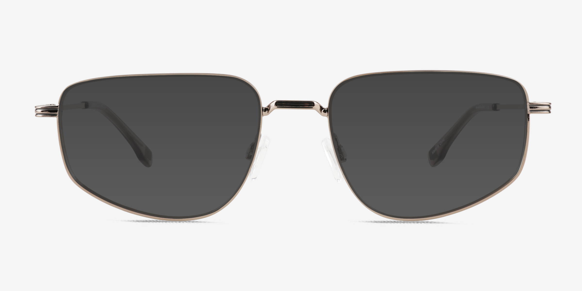 Collin - Rectangle Light Brown Frame Sunglasses For Men | Eyebuydirect