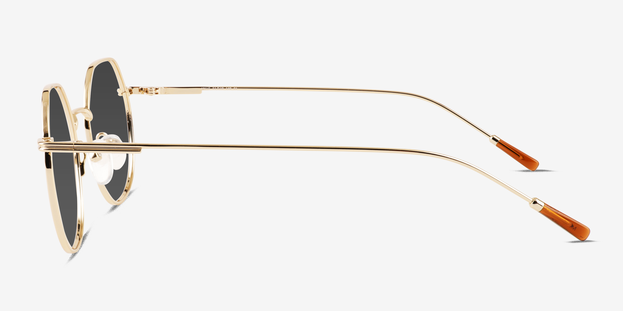 Steve - Geometric Matte Gold Frame Prescription Sunglasses | Eyebuydirect