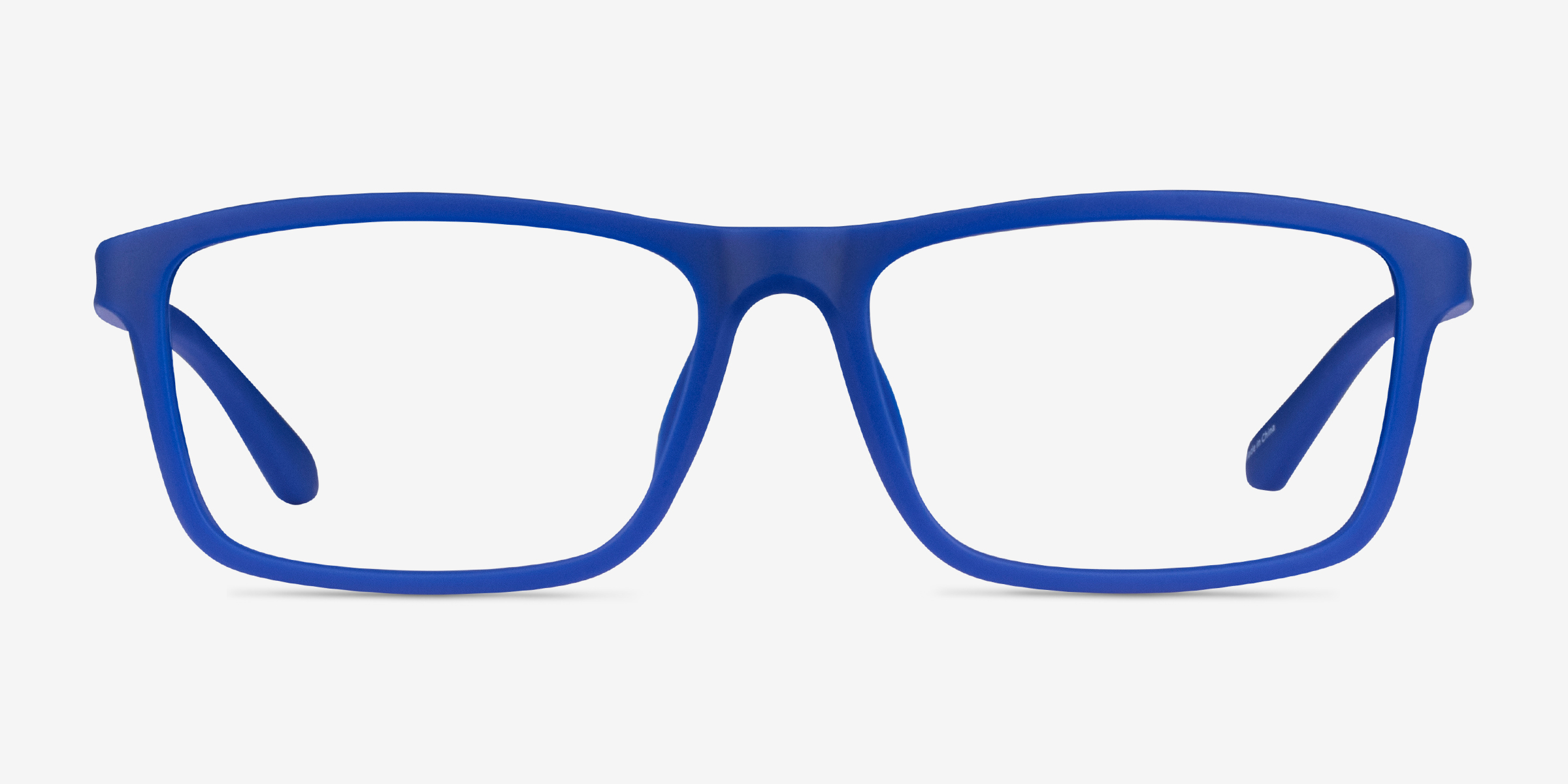 Team Rectangle Matte Blue Full Rim Eyeglasses | Eyebuydirect