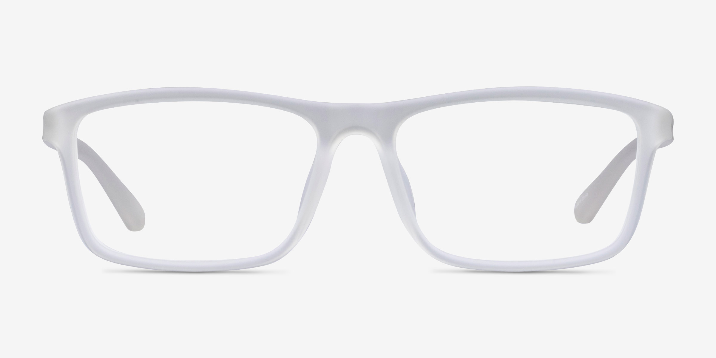 Team Rectangle Matte Clear Full Rim Eyeglasses | Eyebuydirect