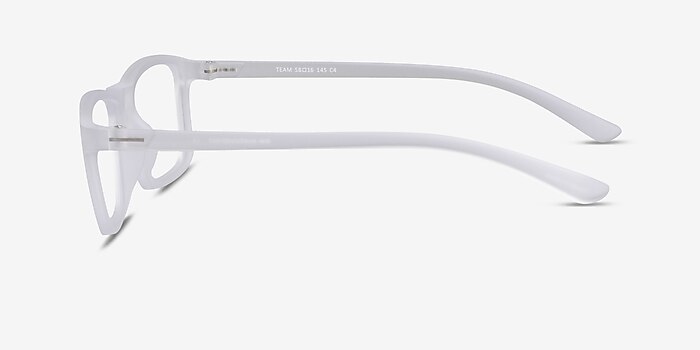 Team Rectangle Matte Clear Full Rim Eyeglasses Eyebuydirect Canada