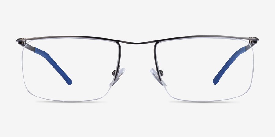 Point Rectangle Gunmetal Glasses For Men Eyebuydirect Canada