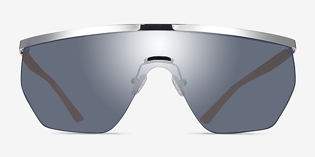 Murray Geometric Silver Frame Prescription Sunglasses Eyebuydirect