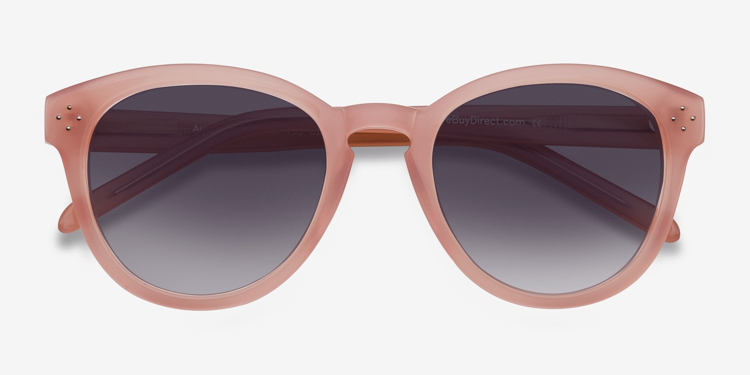 Augustine - Round Pink Frame Sunglasses For Women | Eyebuydirect Canada
