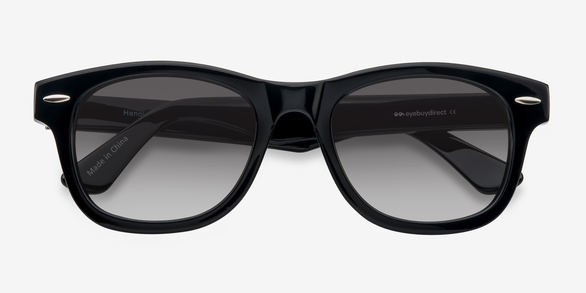 Hanoi - Square Black Frame Prescription Sunglasses | Eyebuydirect
