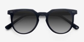 Shadow - Round Jet Black Frame Prescription Sunglasses | Eyebuydirect