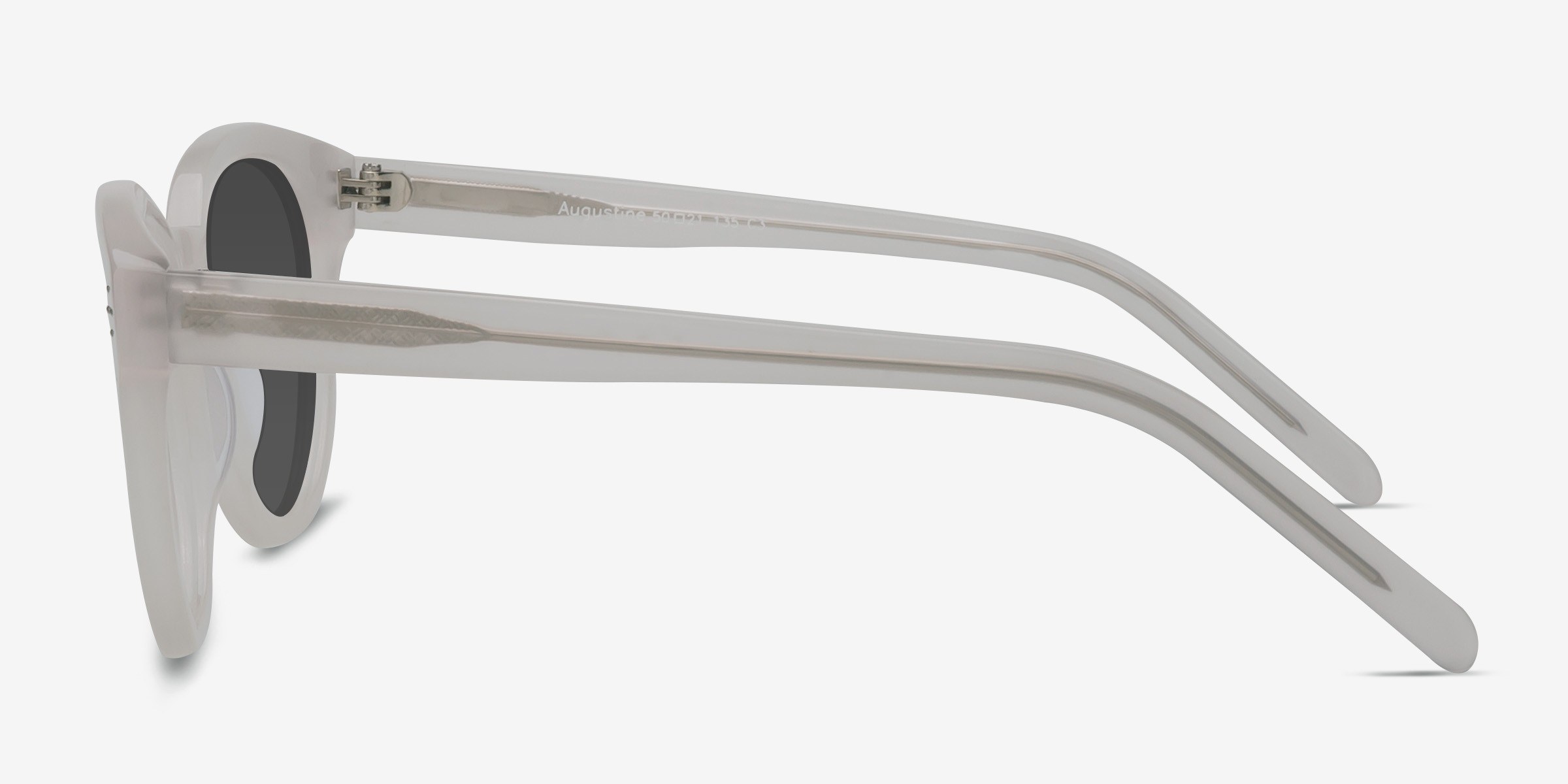 Augustine - Modern-Styled Clear White Sunglass Frames | Eyebuydirect