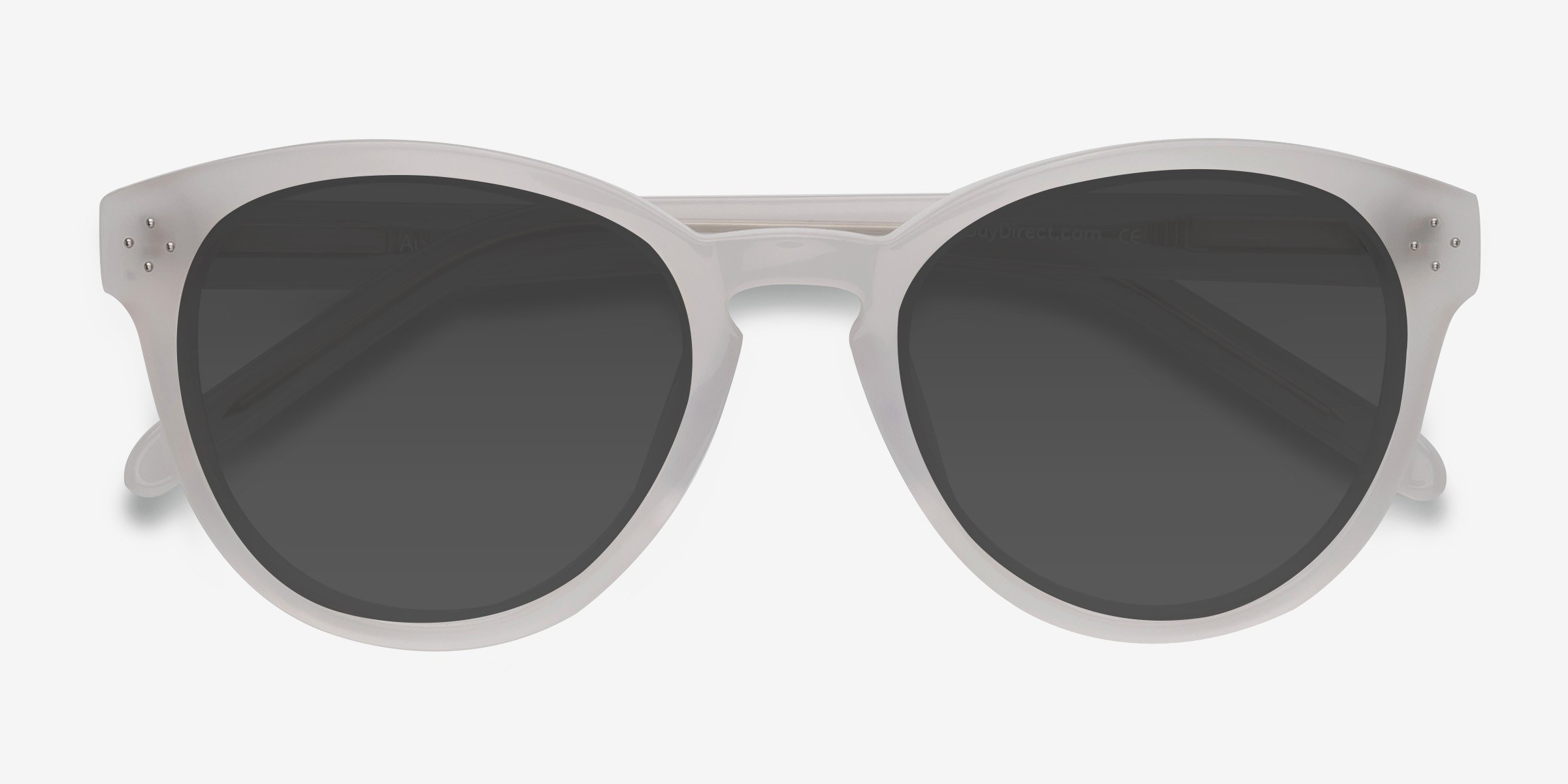 Augustine - Modern-Styled Clear White Sunglass Frames | Eyebuydirect