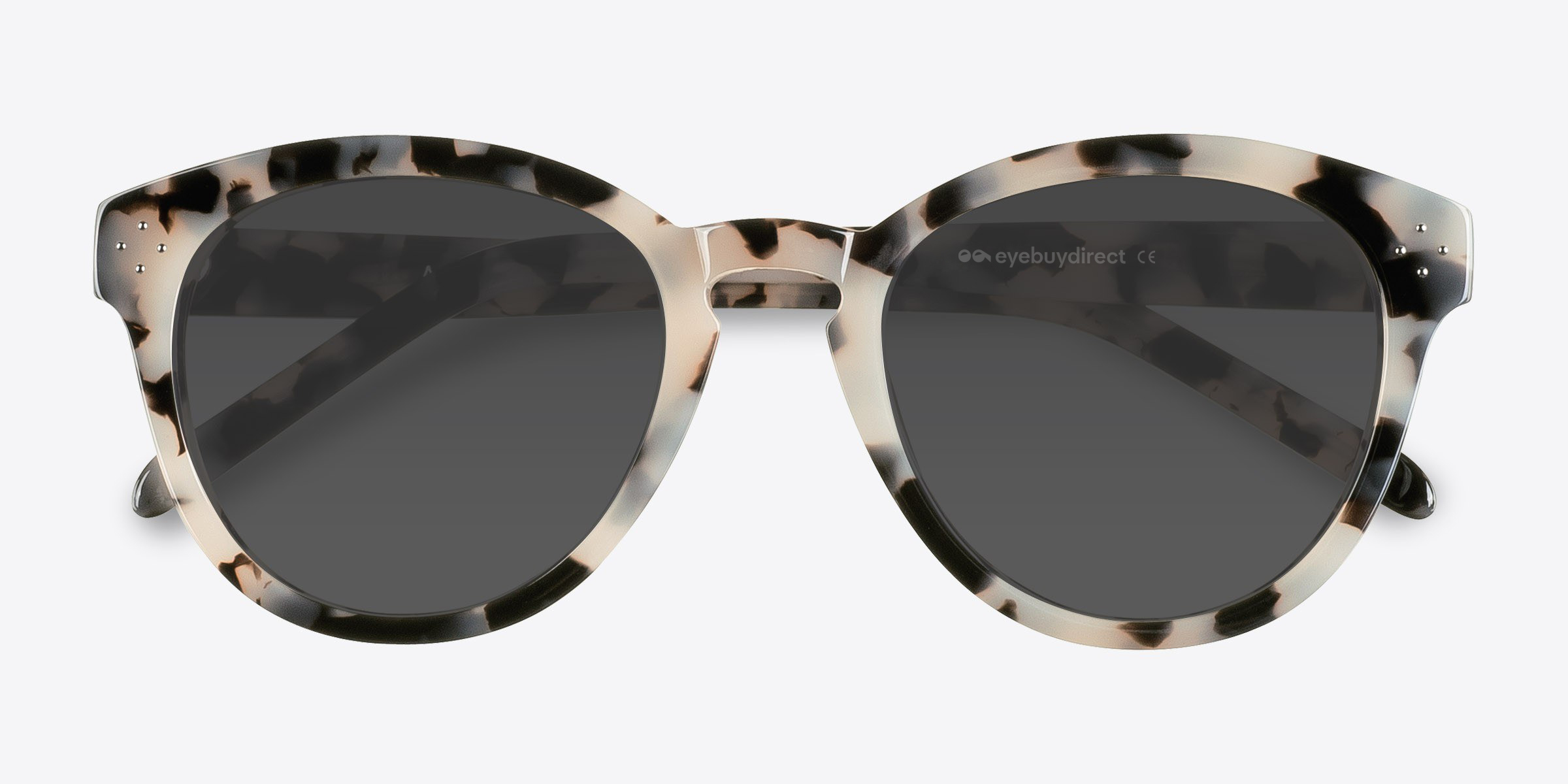 Augustine - Round Ivory Tortoise Frame Sunglasses For Women | Eyebuydirect
