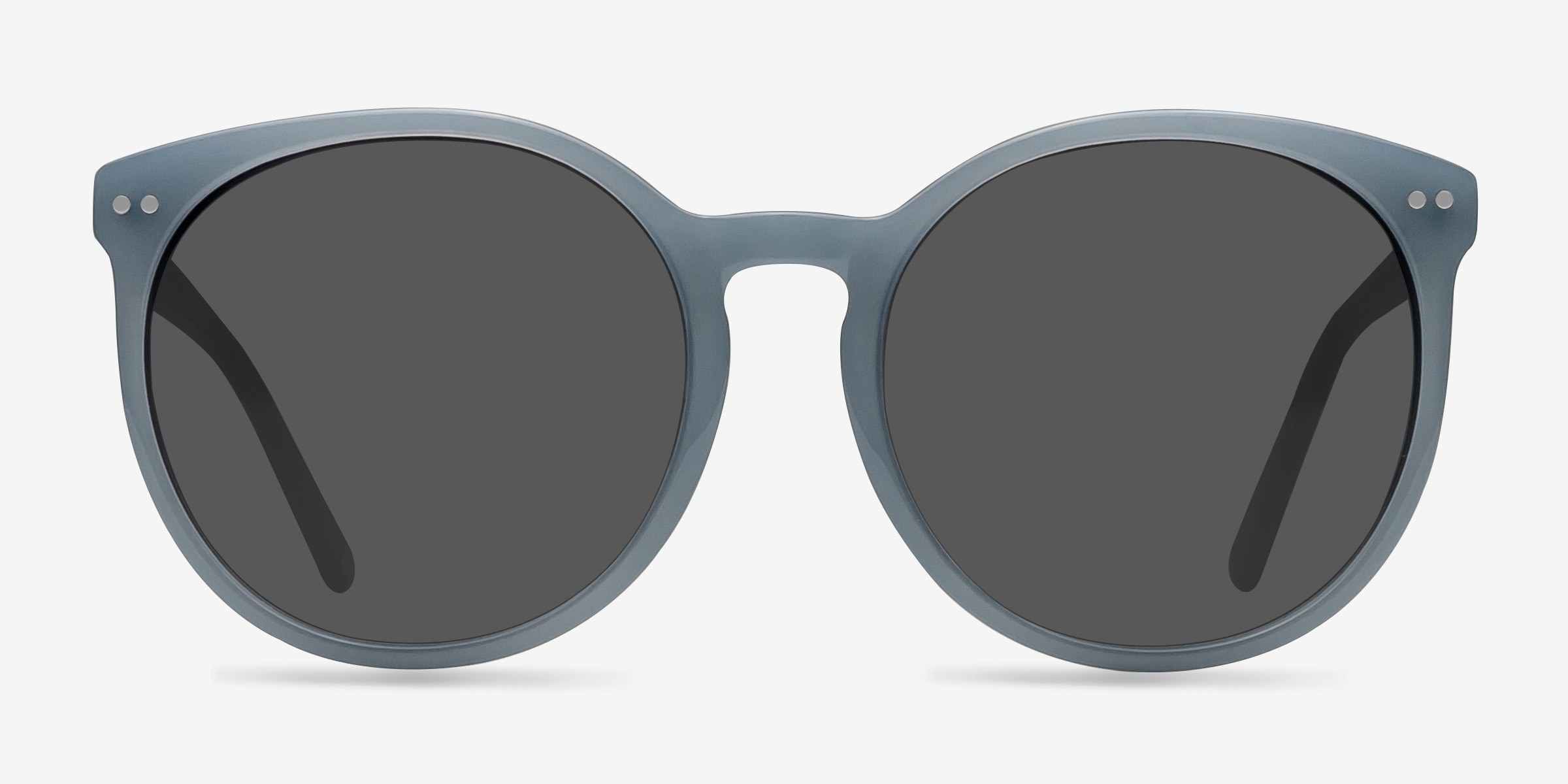 Vapor - Round Blue Frame Sunglasses For Women | Eyebuydirect