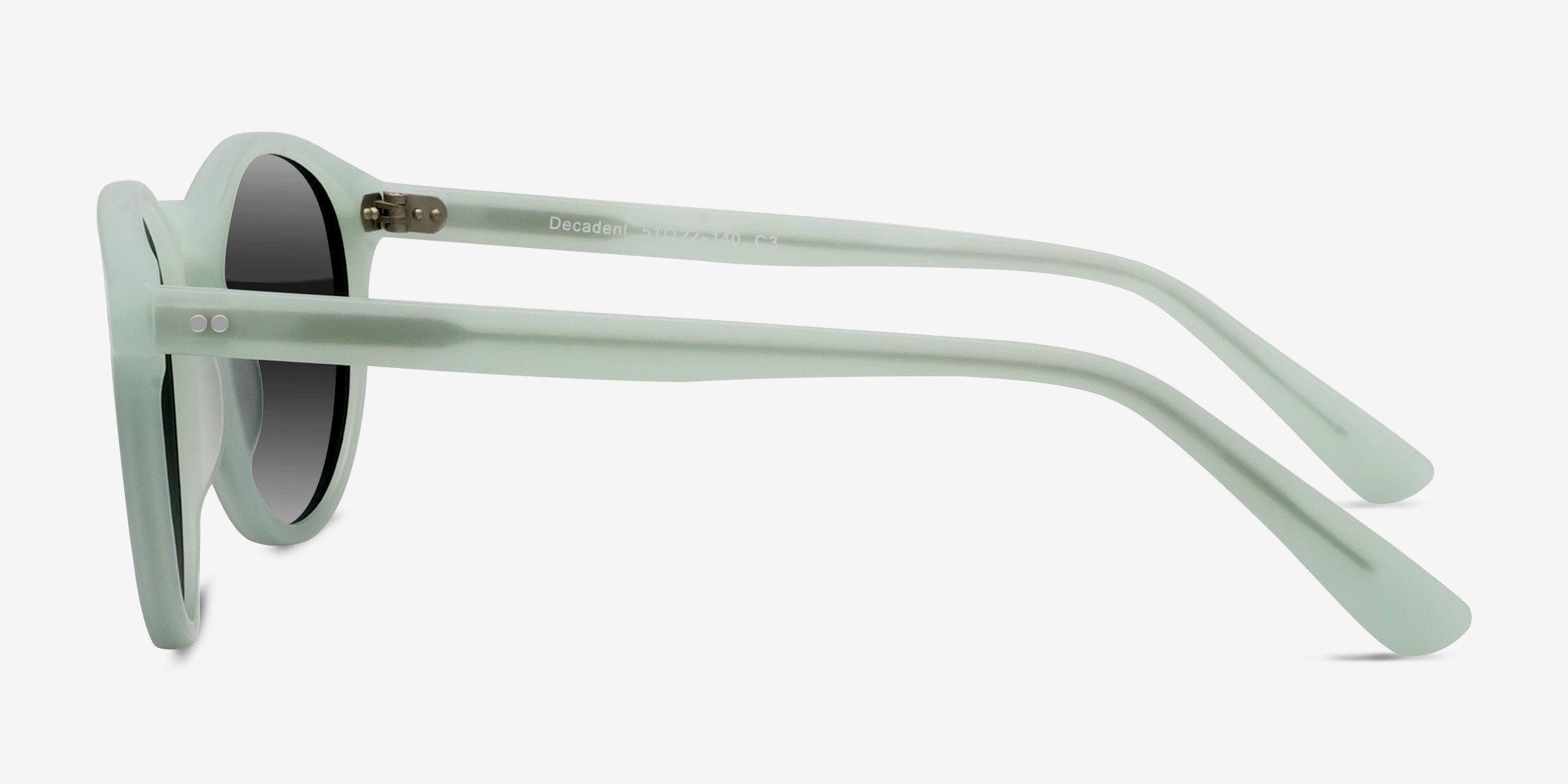 Decadent - Round Light Green Frame Sunglasses For Women | Eyebuydirect