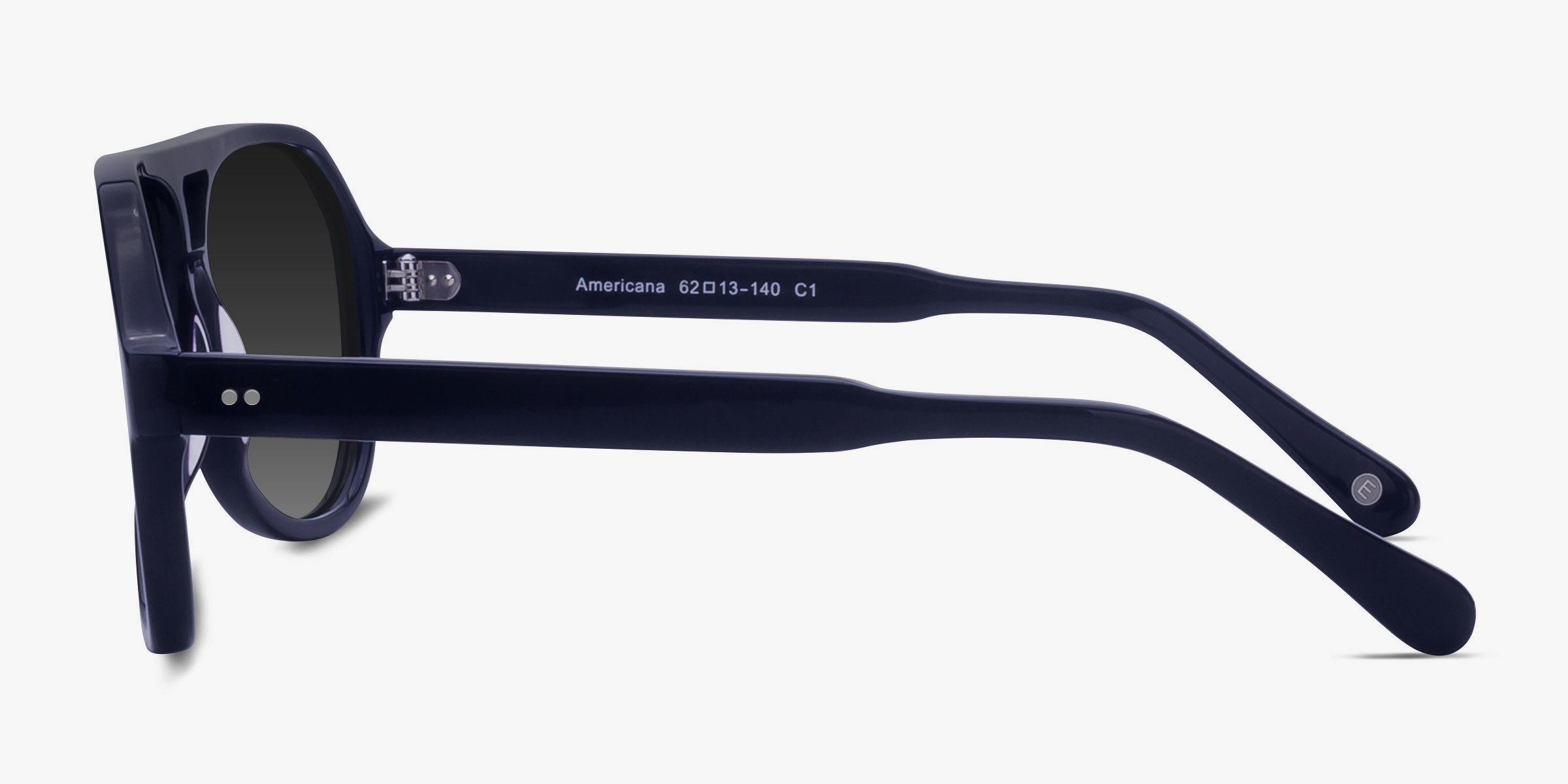 Americana - Navy Aviator Shades with Modern Style | Eyebuydirect