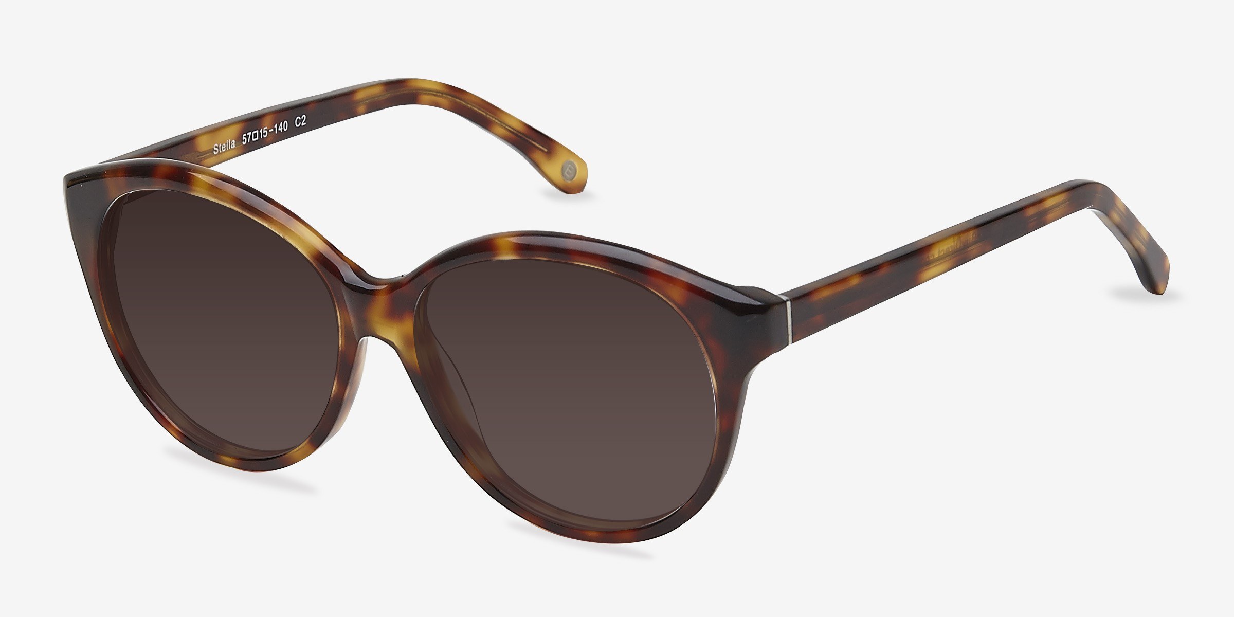Stella - Round Tortoise Frame Sunglasses For Women | Eyebuydirect