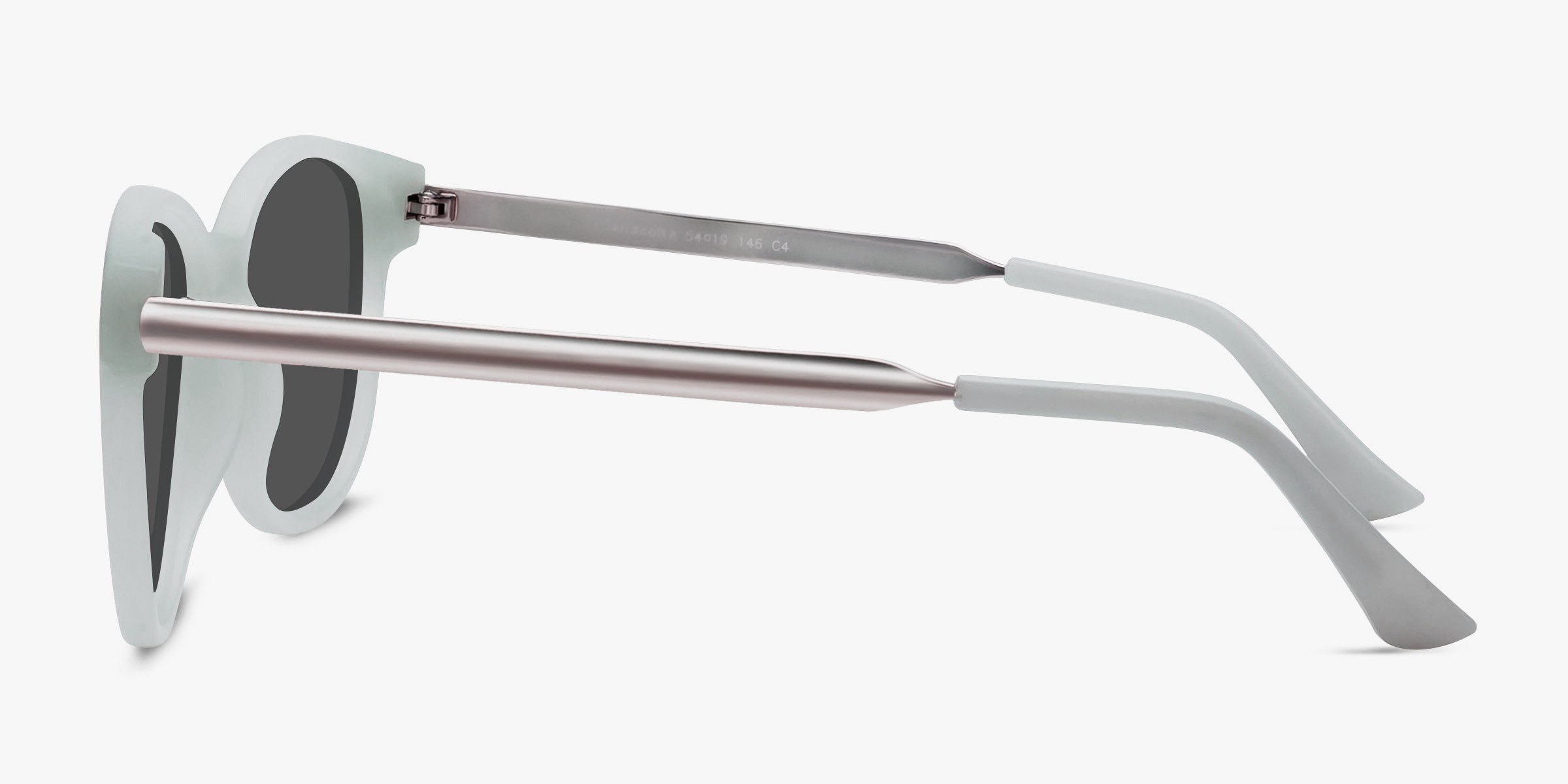 Terracotta - Round Light Green Frame Sunglasses For Women ...