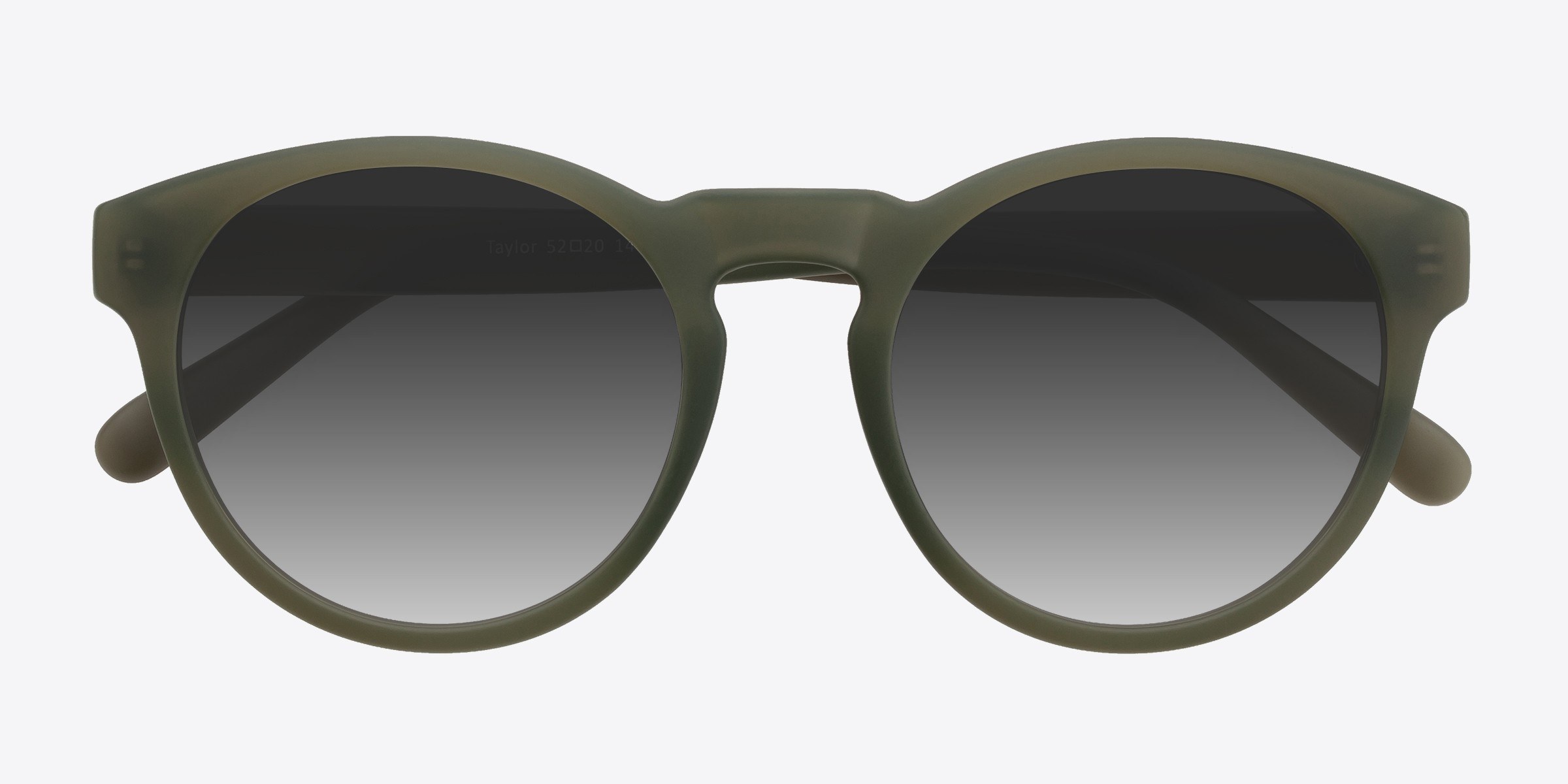 Taylor - Round Matte Green Frame Sunglasses For Women | Eyebuydirect