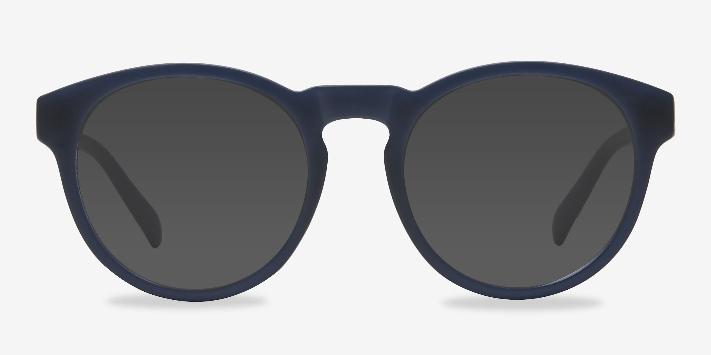 Taylor - Round Matte Navy Frame Sunglasses For Women | Eyebuydirect