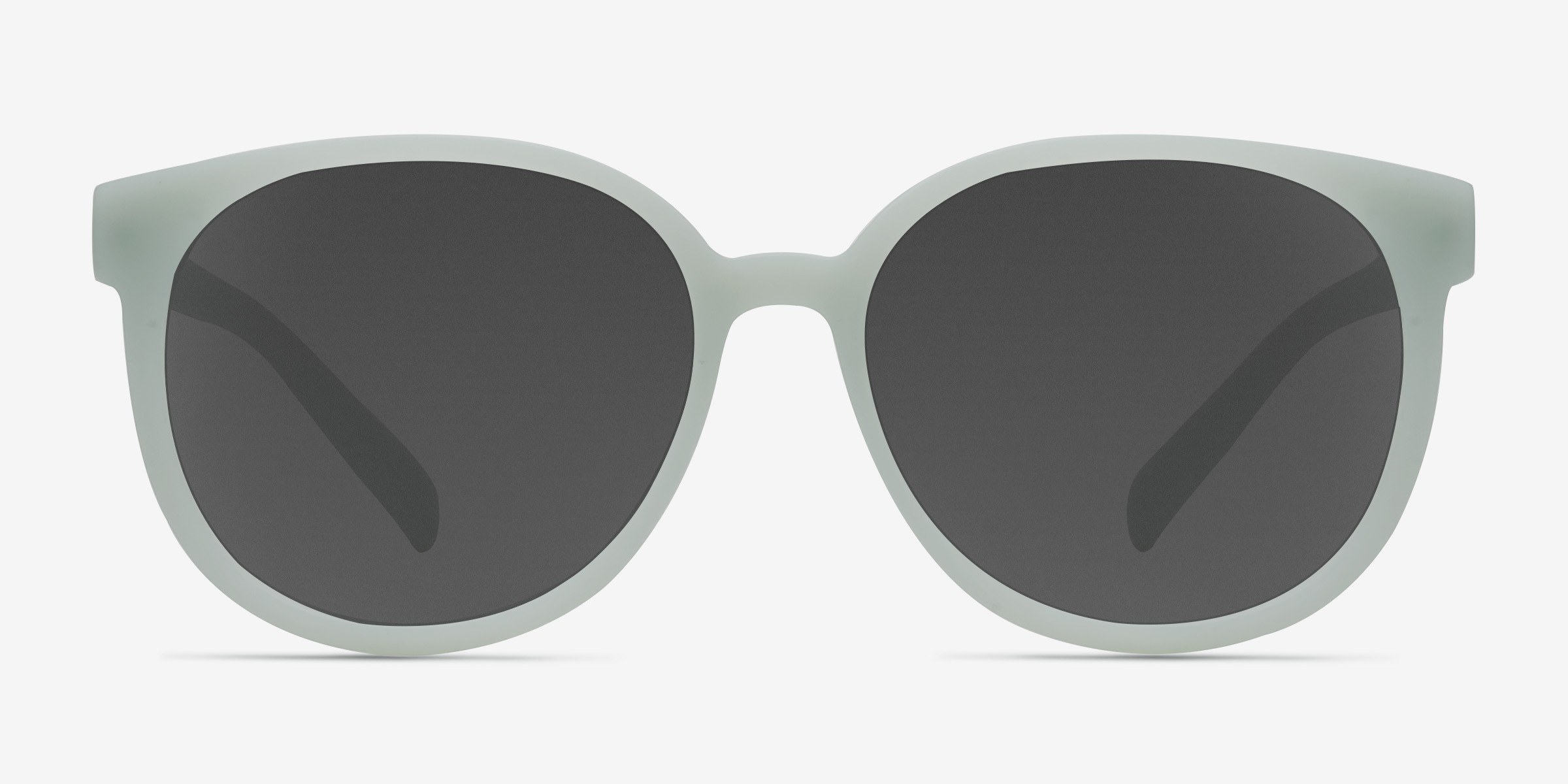 Dundee - Round Light Blue Frame Sunglasses For Women | Eyebuydirect