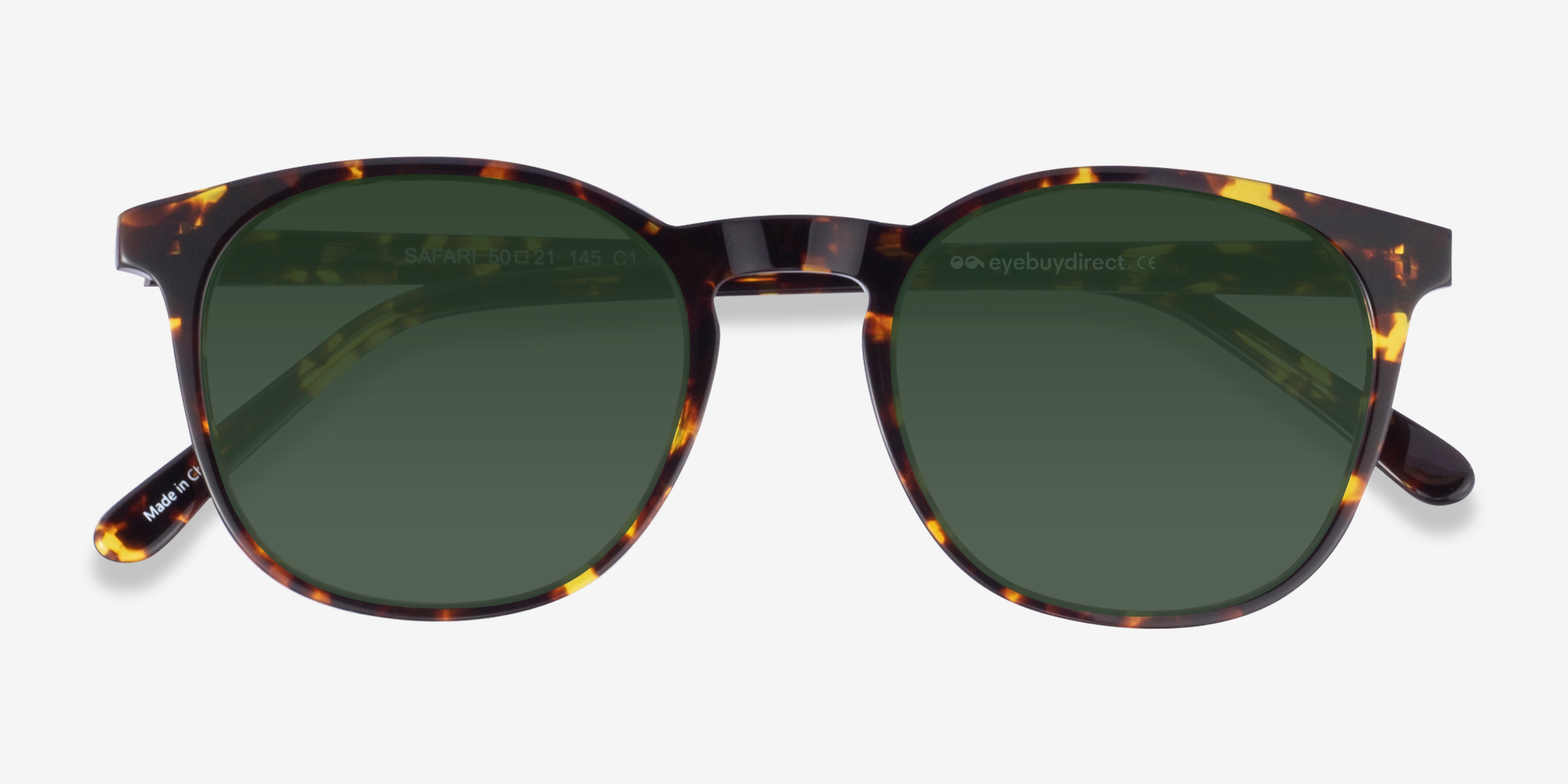 Safari - Round Dark Tortoise Frame Prescription Sunglasses | Eyebuydirect