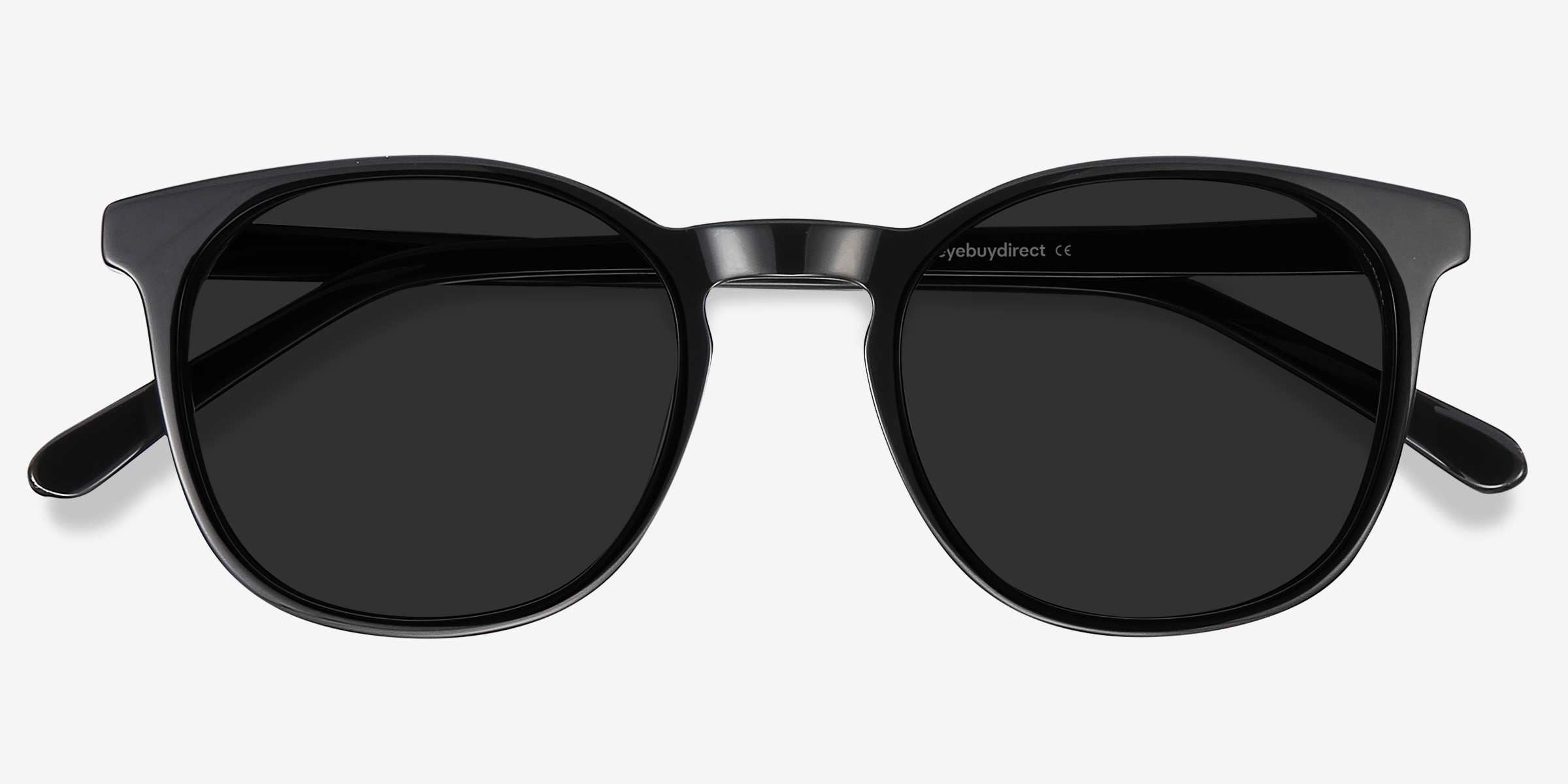Safari - Round Black Frame Prescription Sunglasses | Eyebuydirect