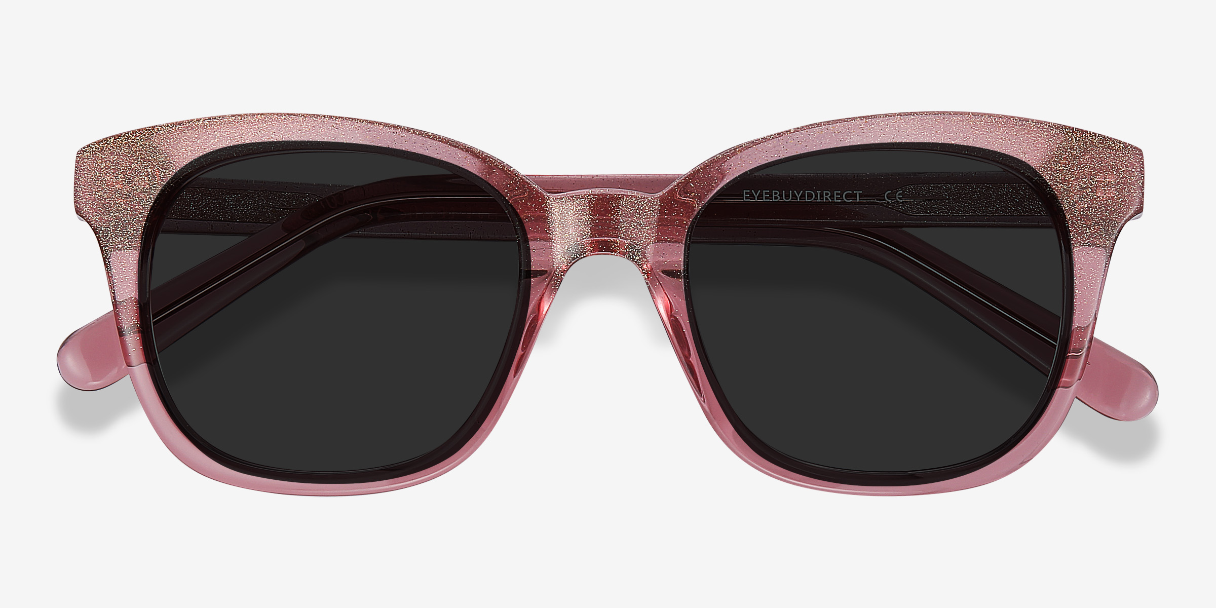 Quartz - Square Pink Frame Sunglasses For Women | Eyebuydirect