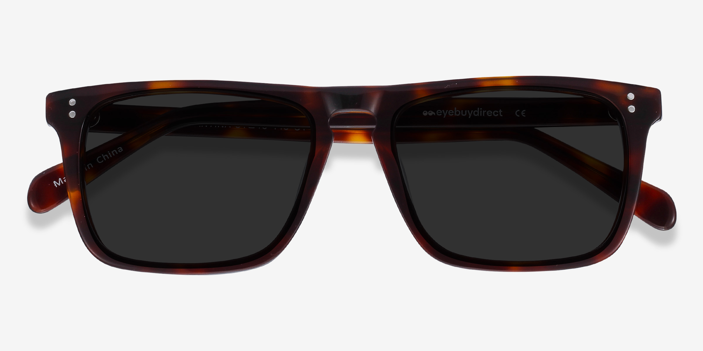 Cantina - Rectangle Tortoise Frame Sunglasses For Men | Eyebuydirect