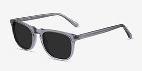 Wave - Rectangle Gray Frame Sunglasses For Men | Eyebuydirect