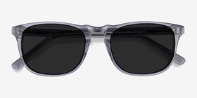 Wave - Rectangle Gray Frame Sunglasses For Men | Eyebuydirect