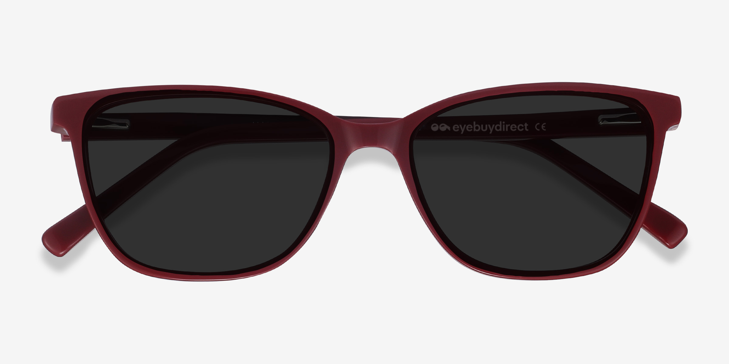 Halle - Cat Eye Red Frame Sunglasses For Women | Eyebuydirect