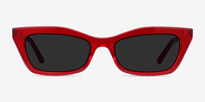Suite - Cat Eye Red Frame Sunglasses For Women | Eyebuydirect