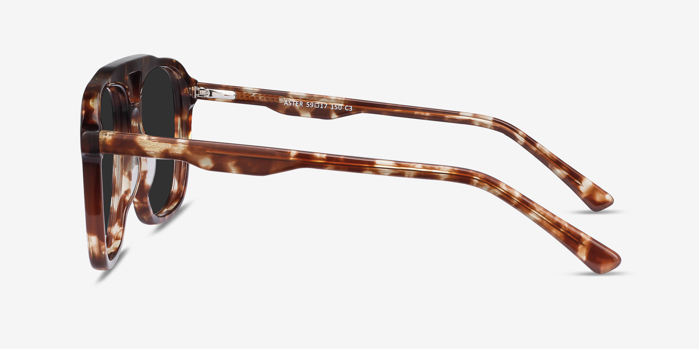 Aster - Aviator Light Tortoise Frame Sunglasses For Men | Eyebuydirect